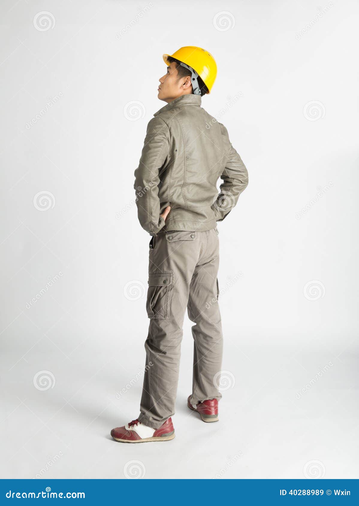 Construction worker stock image. Image of white, safety - 40288989