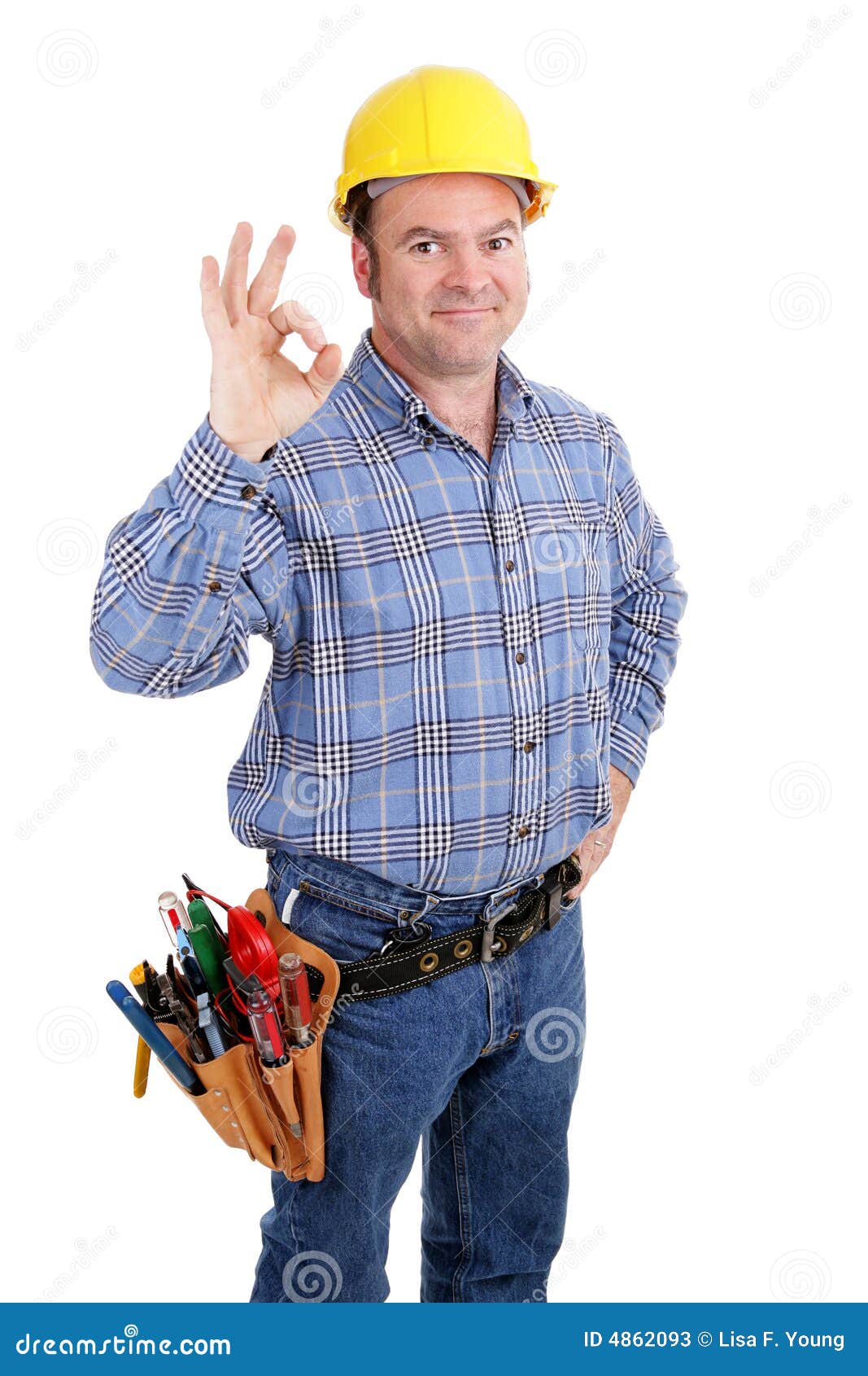 Construction Worker Success Stock Image - Image of clothing, person ...
