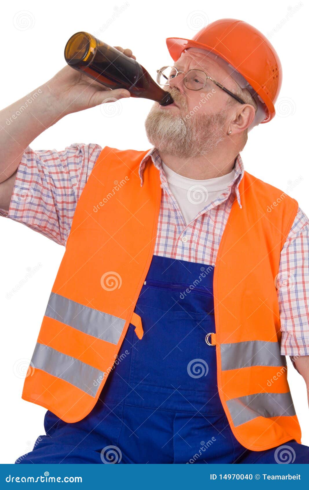 Construction Worker Taking a Break Stock Photo - Image of break ...