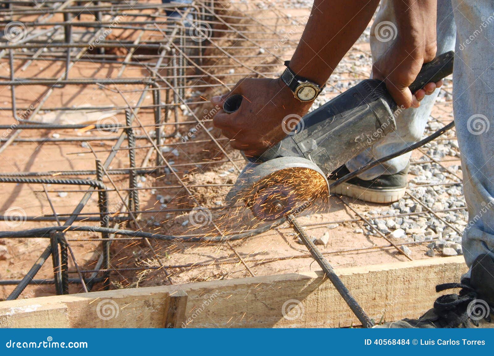 Construction worker stock photo. Image of base, building - 40568484