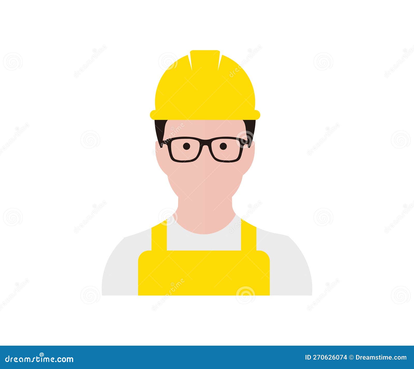 Construction Worker in Uniform Icon, Builder Construction Worker Logo ...