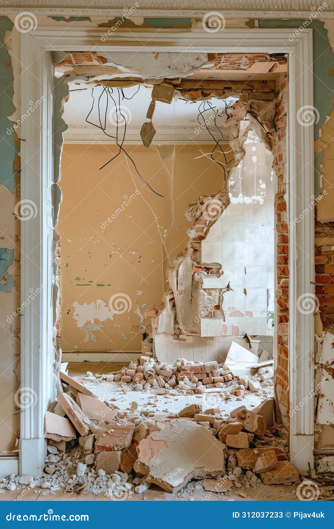 Demolishing a Wall To Create an Open Floor Plan in Home Renovation ...