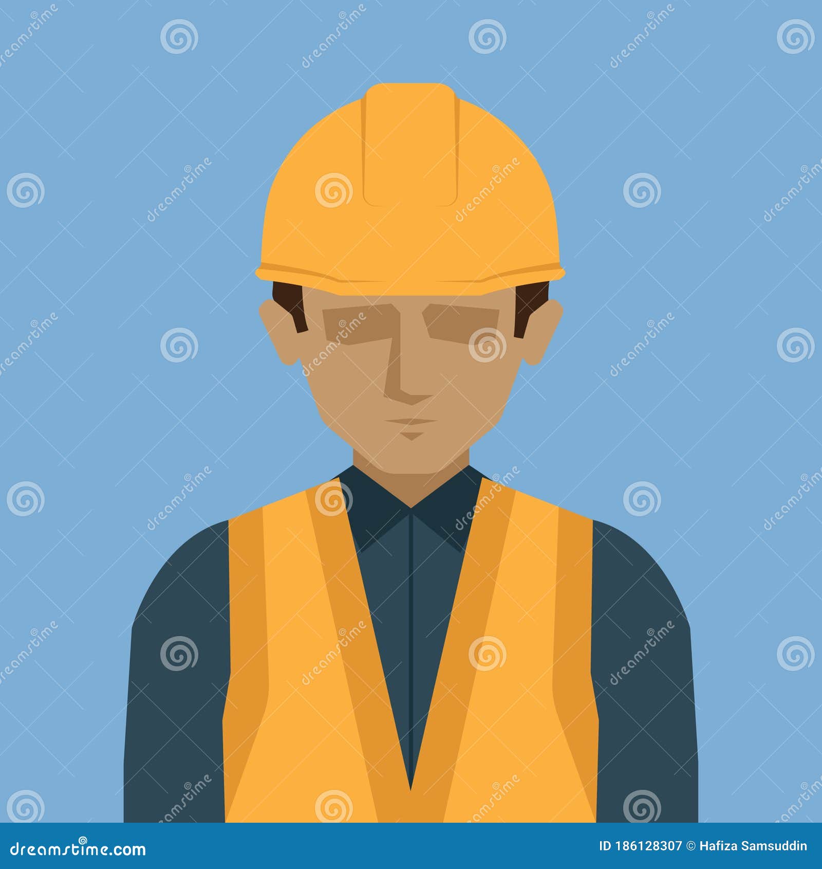 Construction Worker. Vector Illustration Decorative Design Stock ...