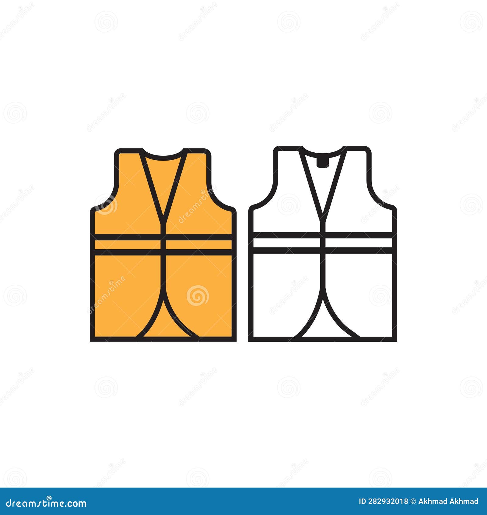 Construction Worker Vest Icon Stock Vector - Illustration of jacket ...