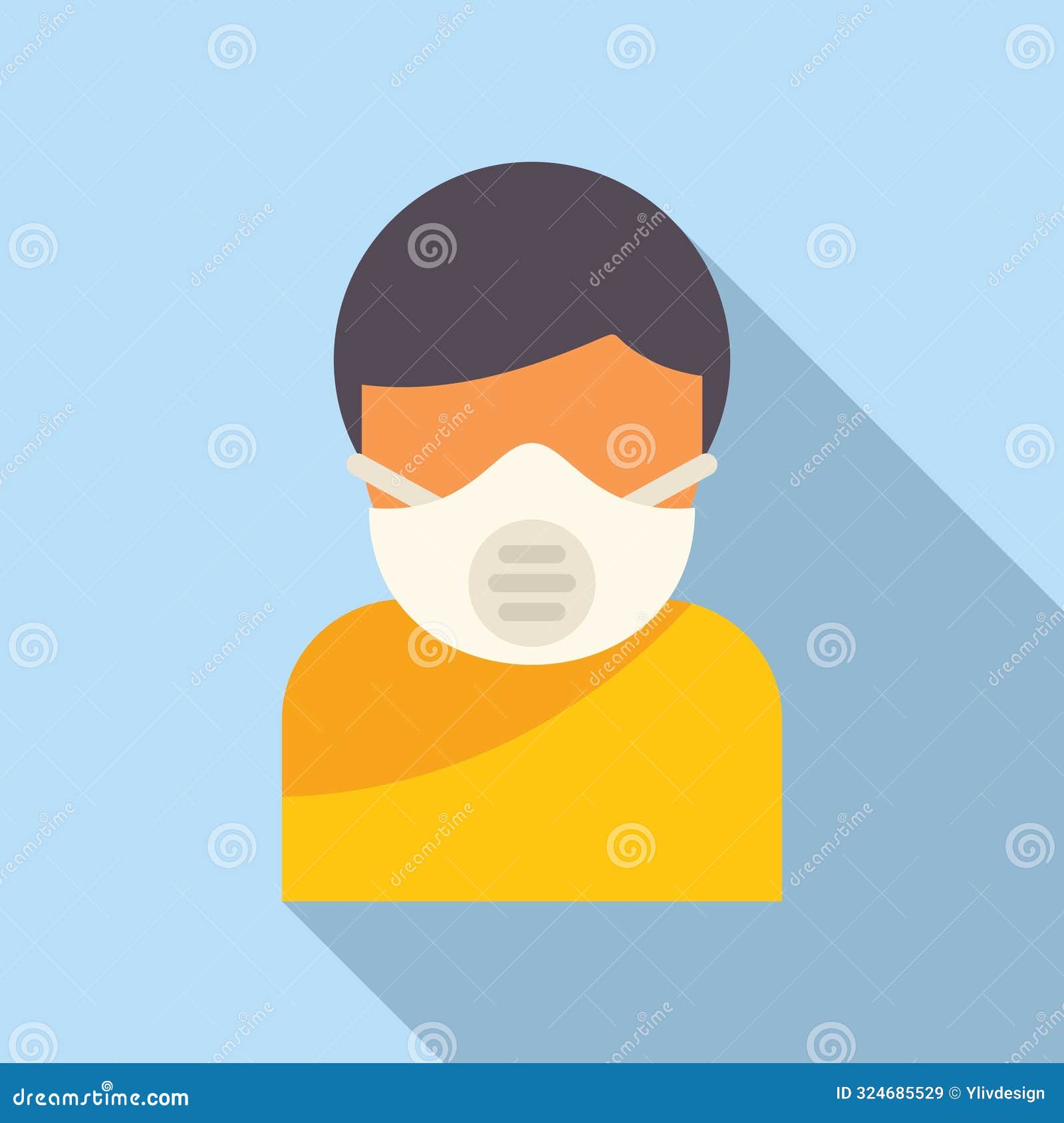Construction Worker Wearing Protective Mask for Safety Stock ...