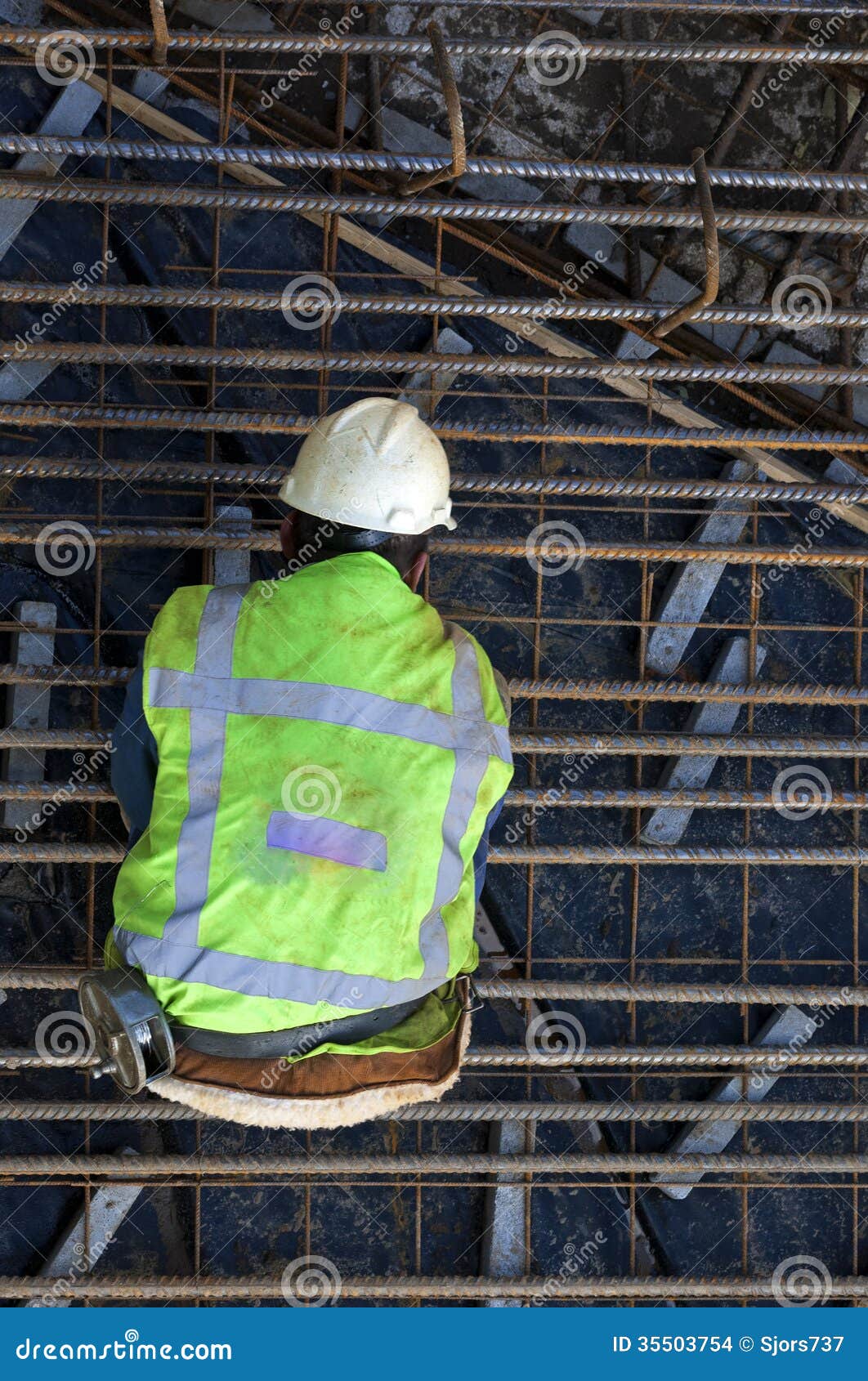 Construction Worker at Work in Construction Pit Editorial Stock Image ...