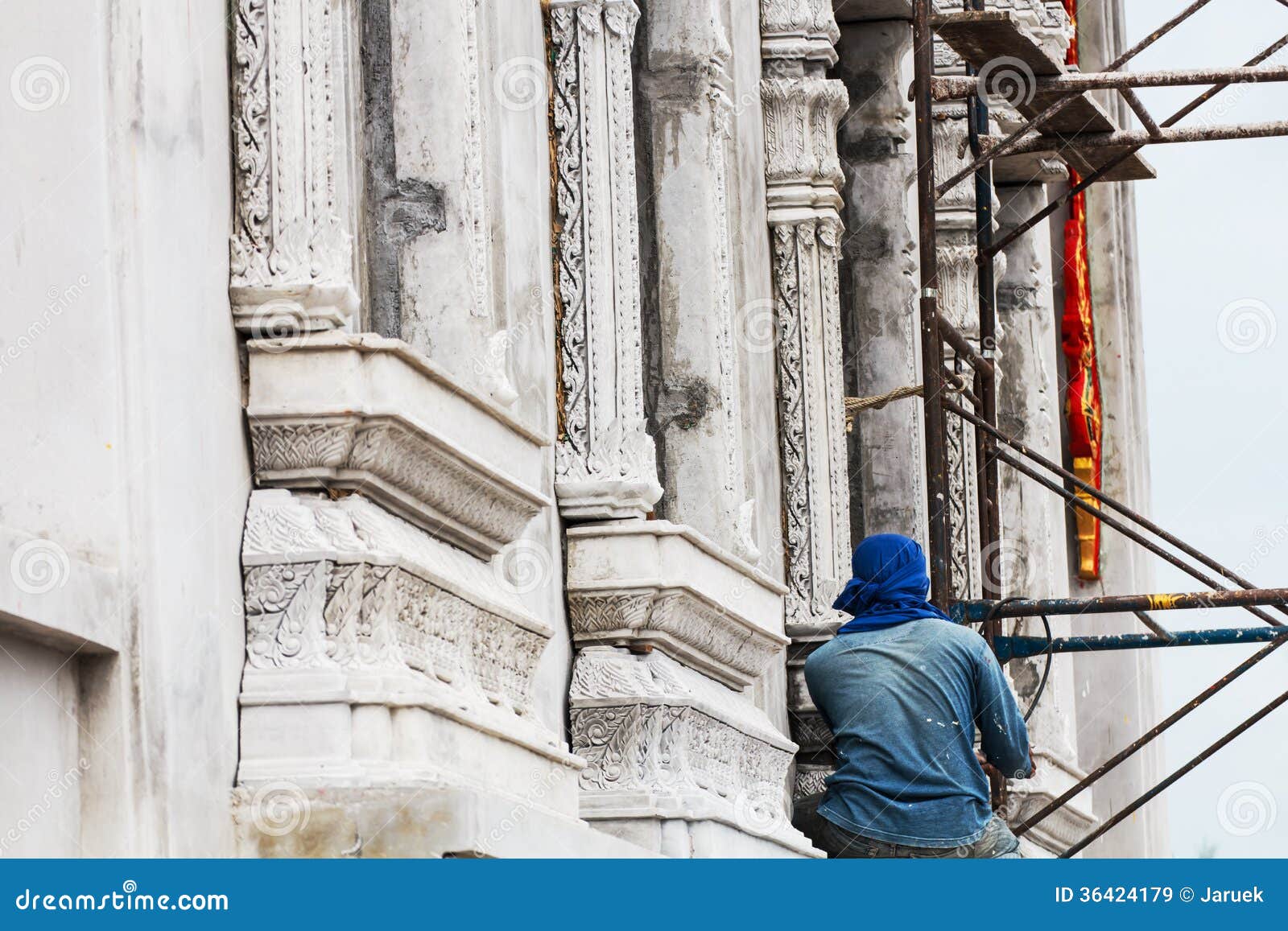 Construction worker stock image. Image of rock, helmet - 36424179