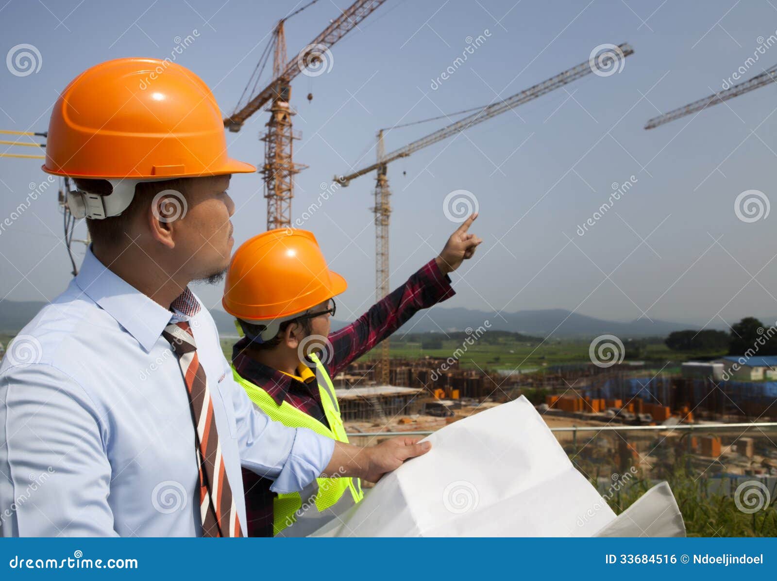 Construction workers stock photo. Image of development - 33684516