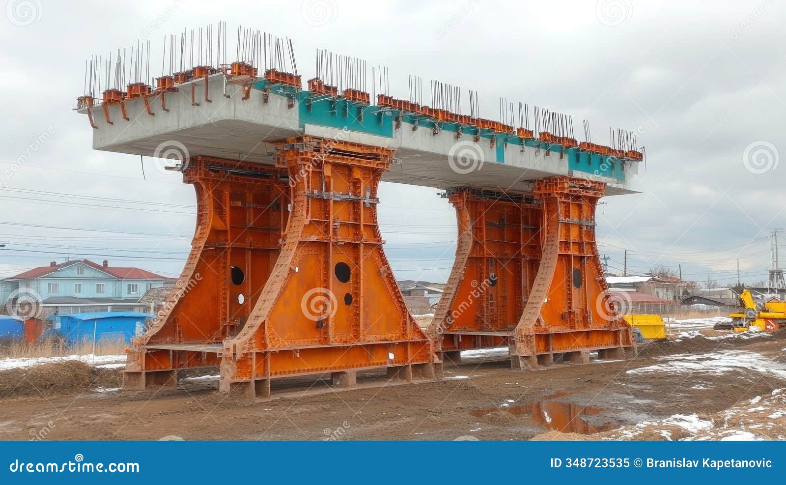 Construction Formwork Line Outline Icon Cartoon Vector | CartoonDealer ...