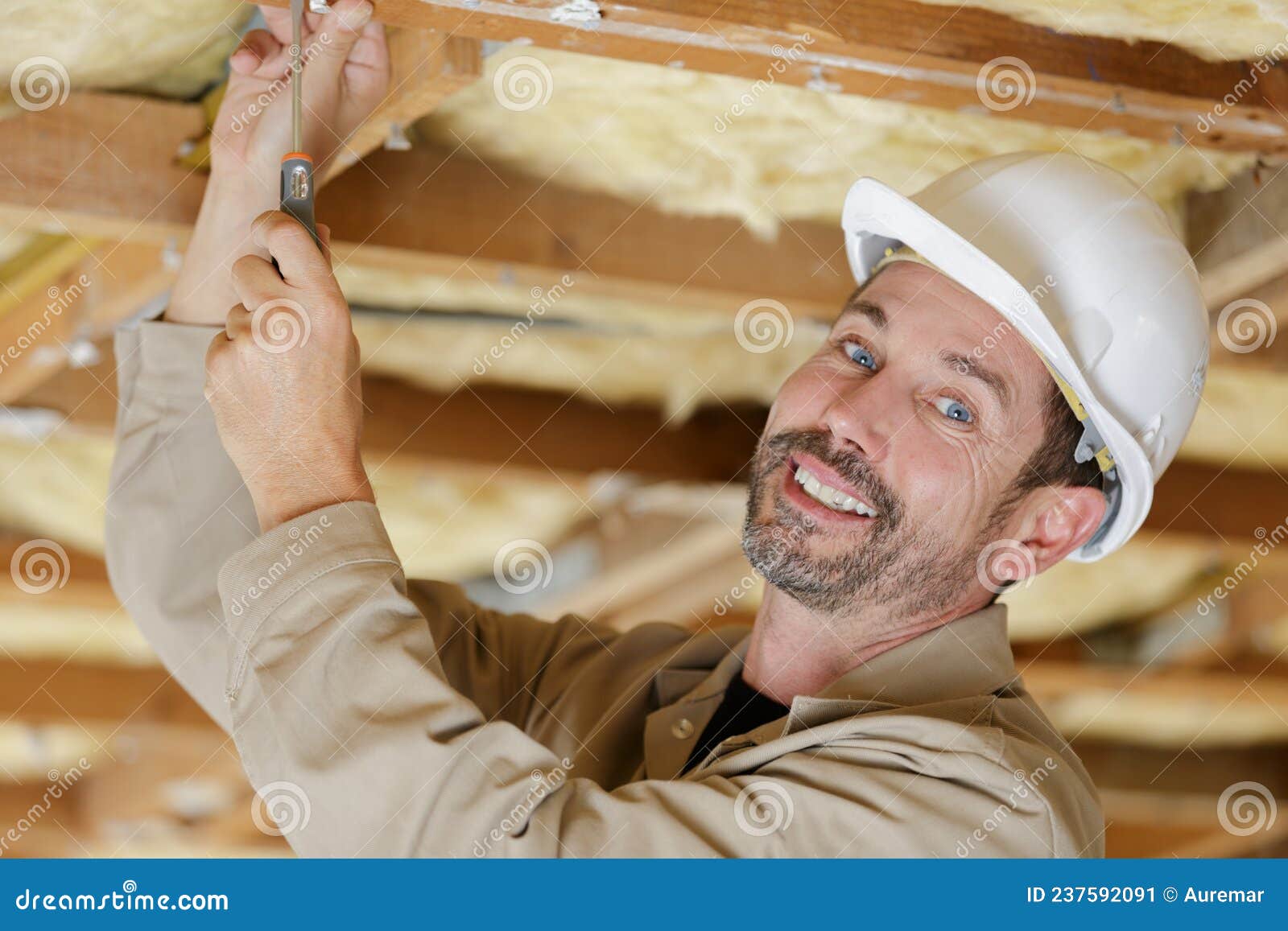Construction Workers Building House Stock Image - Image of home ...