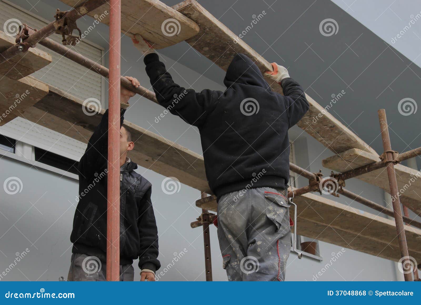 Workers Building A Pyramid Royalty-Free Stock Photo | CartoonDealer.com ...