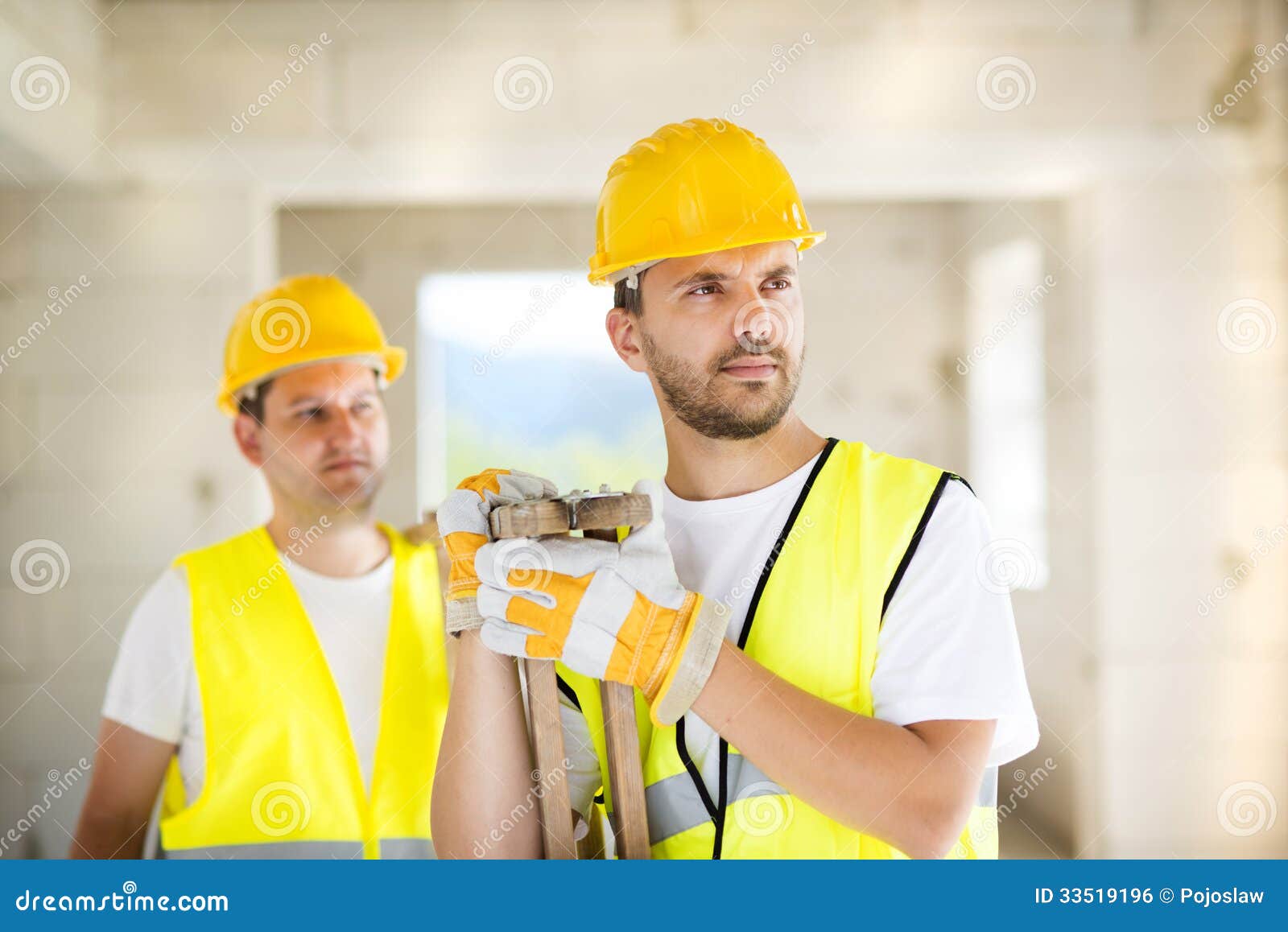 Construction workers stock photo. Image of engineering - 33519196