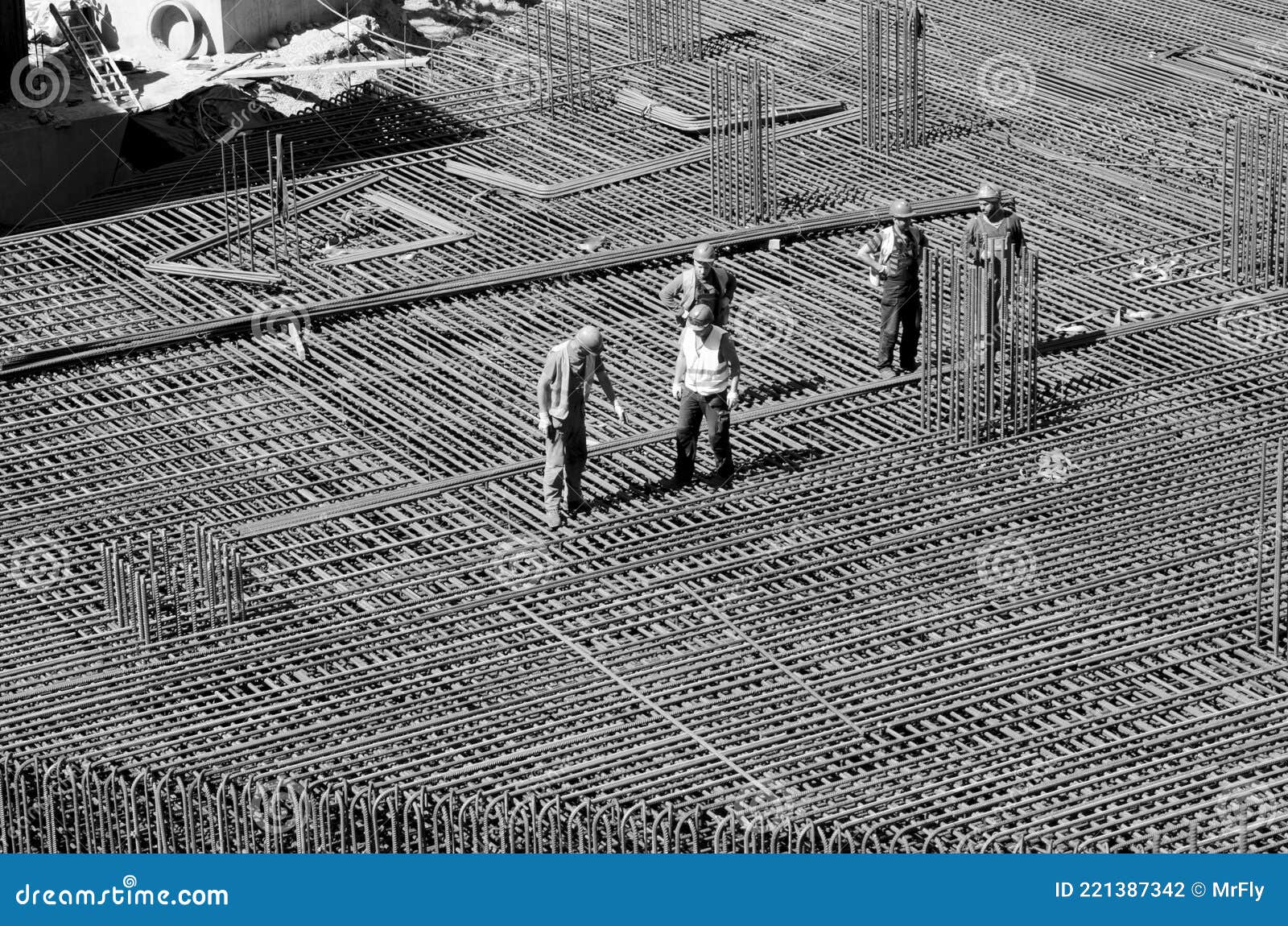 Construction Workers at the Worksite Editorial Photography - Image of ...