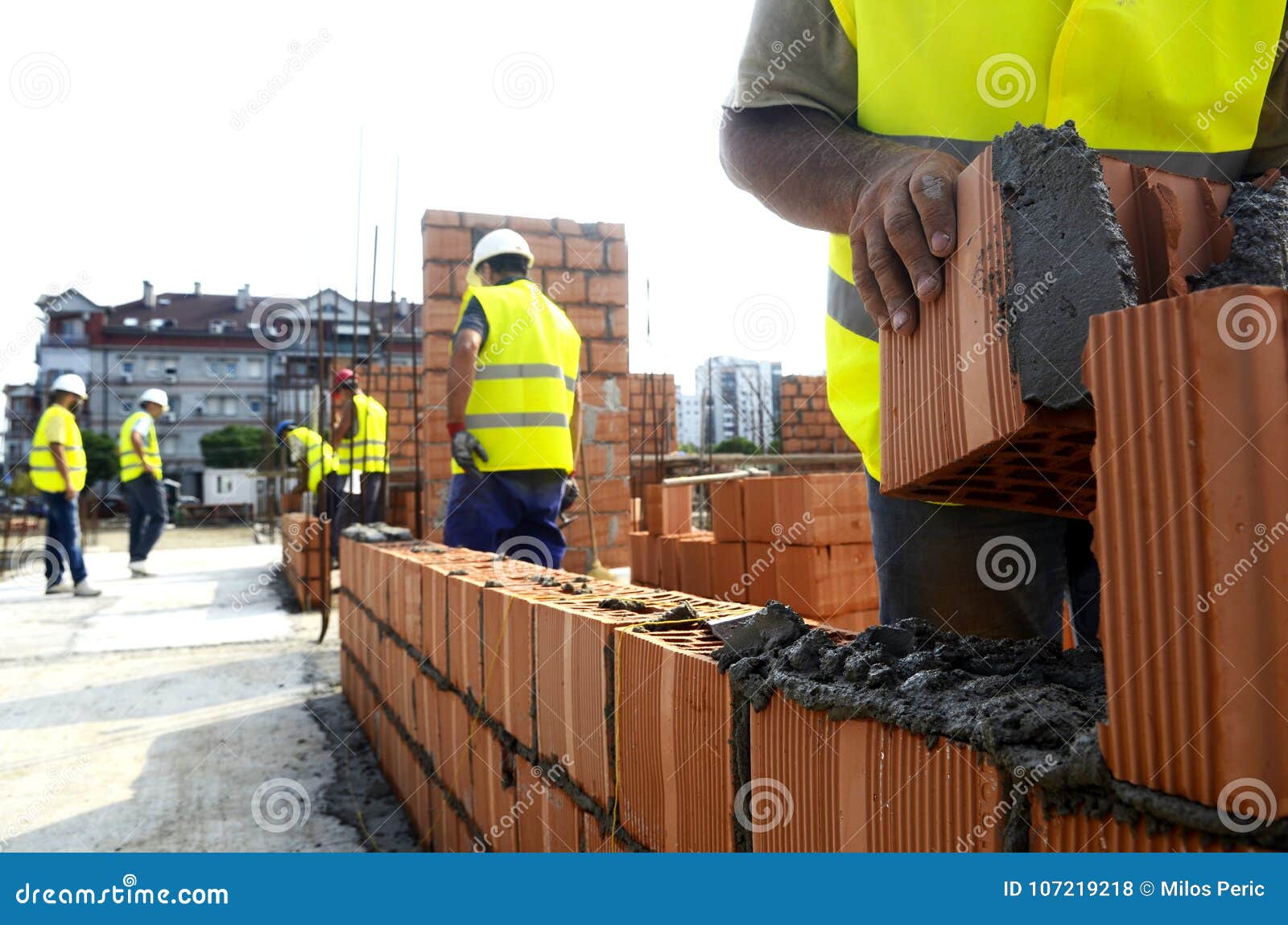 Construction Workers at Construction Site Editorial Stock Photo - Image ...