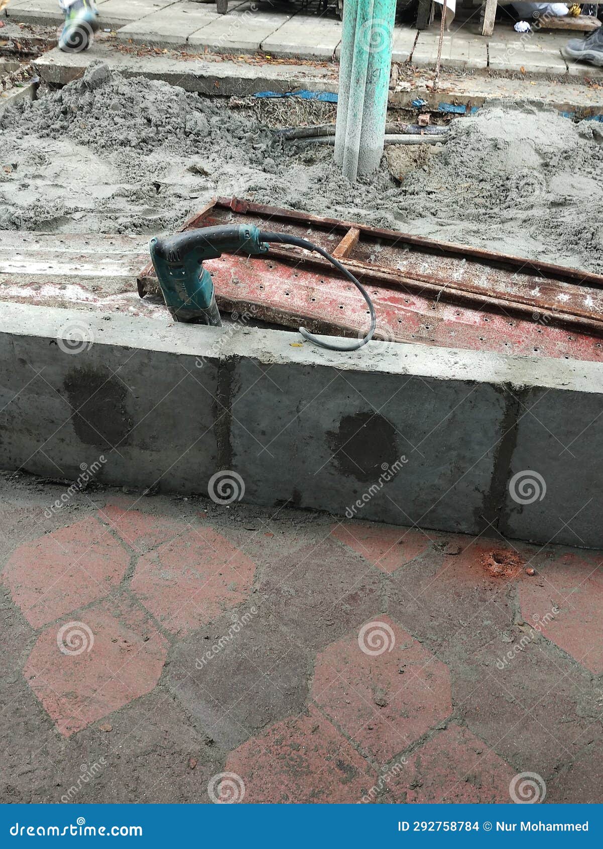 Construction Workers Fabricating Steel Reinforcement Bar at the ...