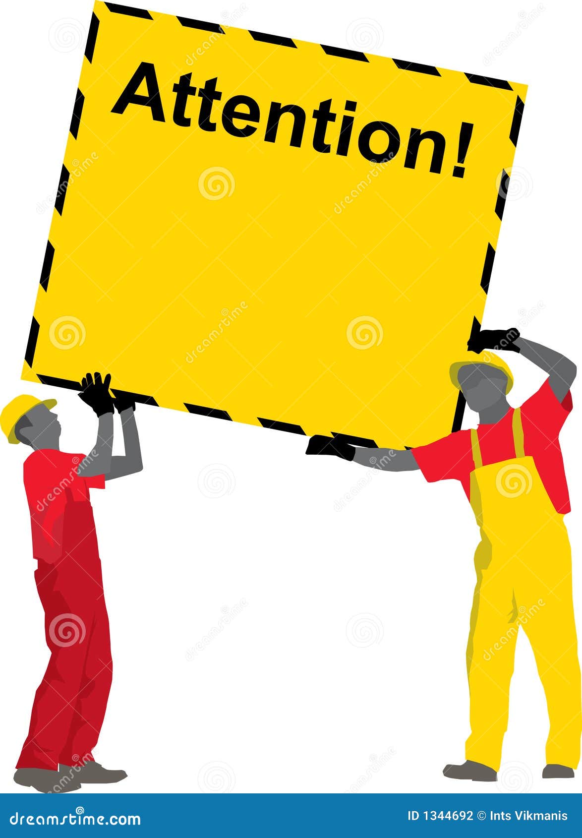 Construction Workers Holding Poster Stock Vector - Illustration of ... Construction Workers Holding Poster Stock Vector - Illustration of ...