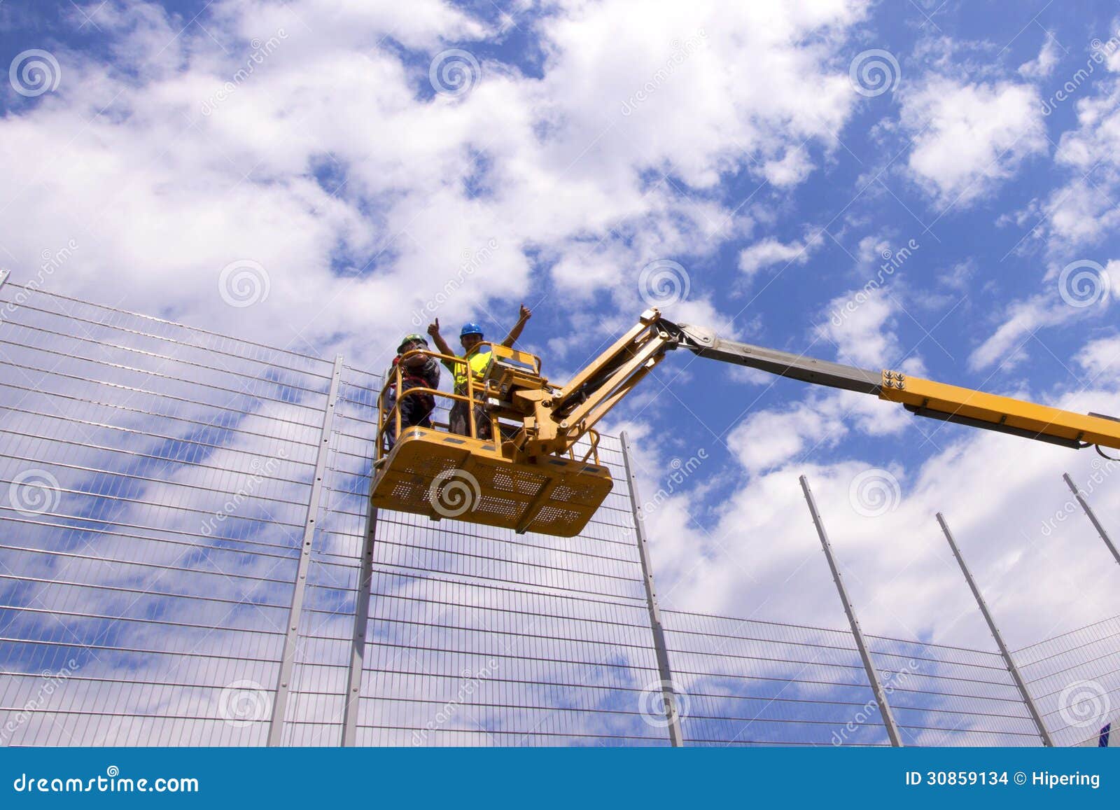 Construction workers stock photo. Image of lift, elevator - 30859134