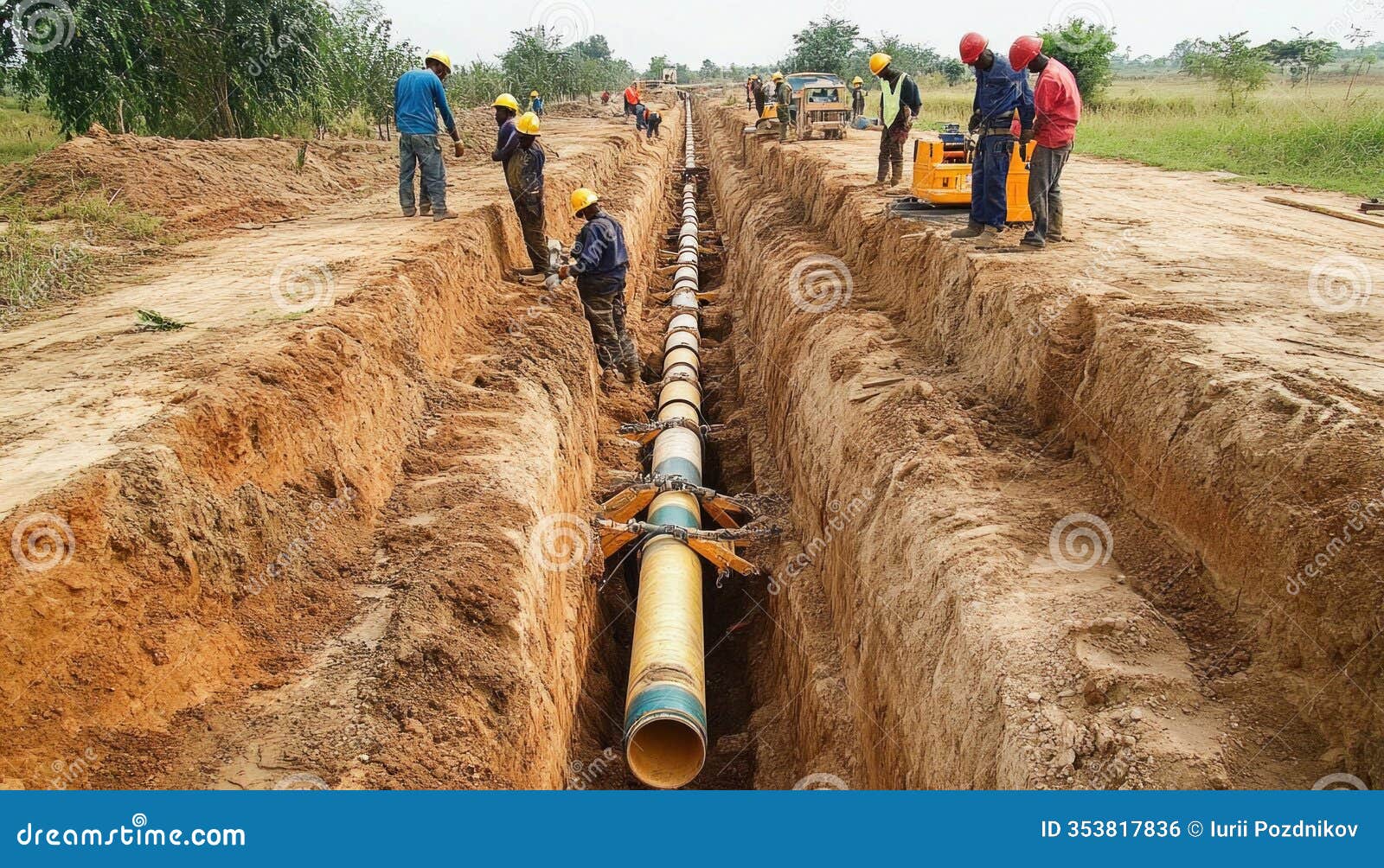 Deep Trench And Formwork Stock Photo | CartoonDealer.com #141933174
