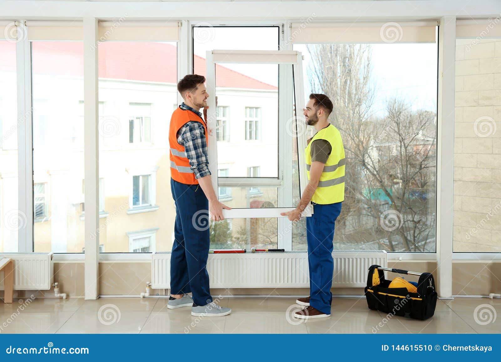 438 Installing Window Workers Stock Photos - Free & Royalty-Free Stock ...