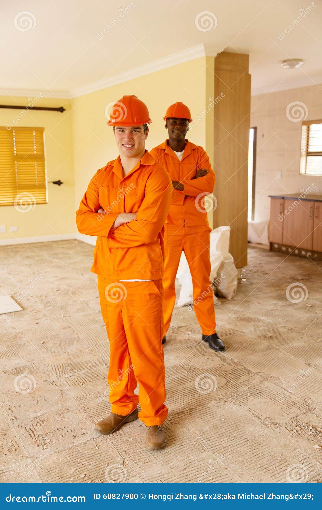 Construction Workers Renovating Stock Photo - Image of colleagues ...