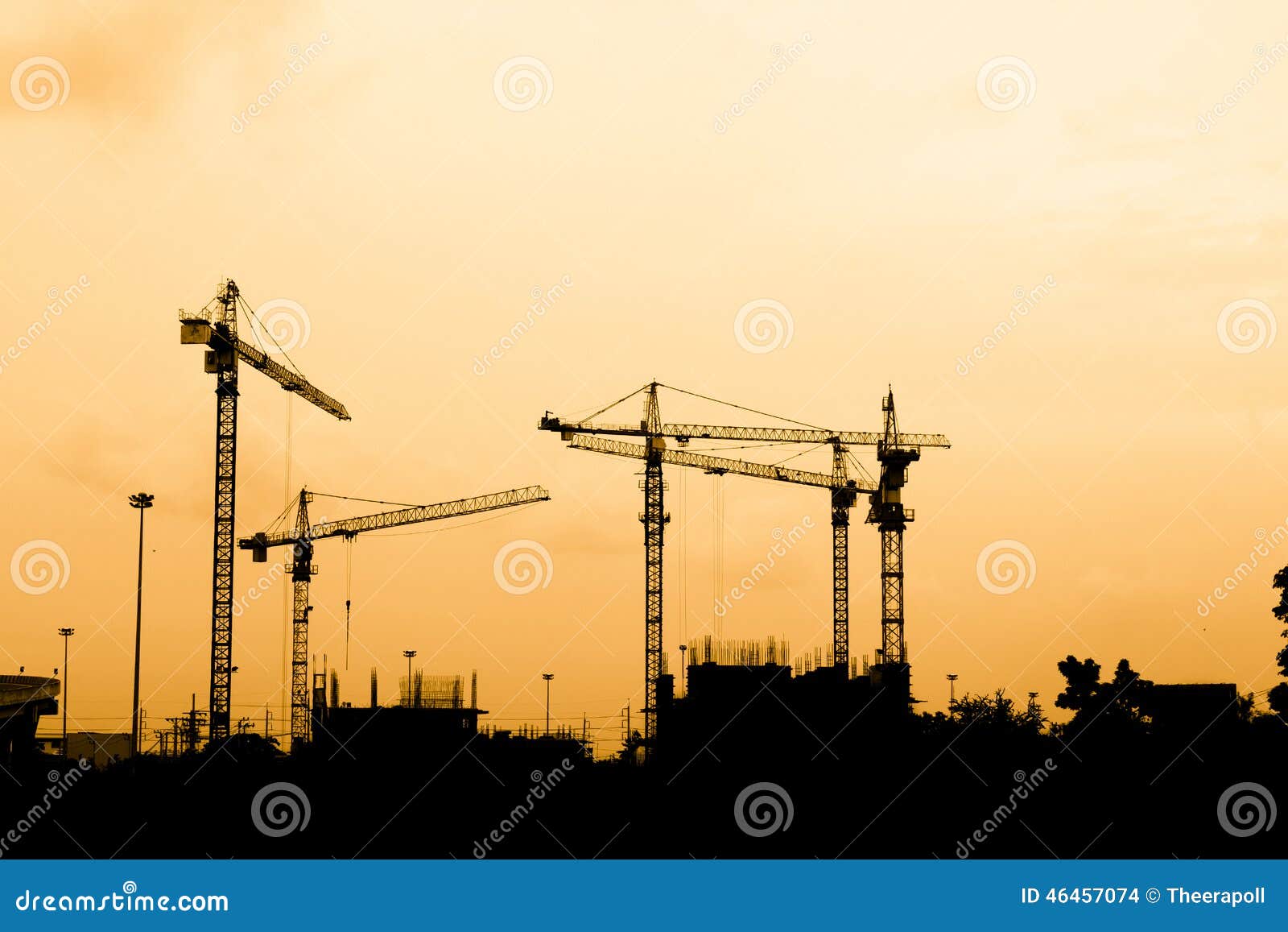 Construction workers stock photo. Image of manual, industrial - 46457074