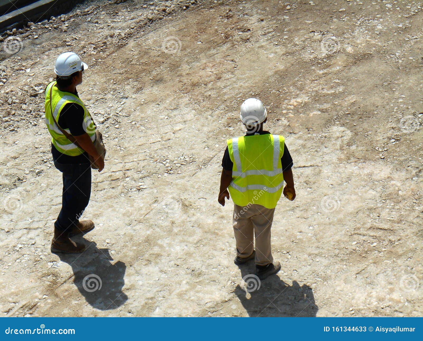 Construction Workers at the Construction Site Doing the daily Routine ...