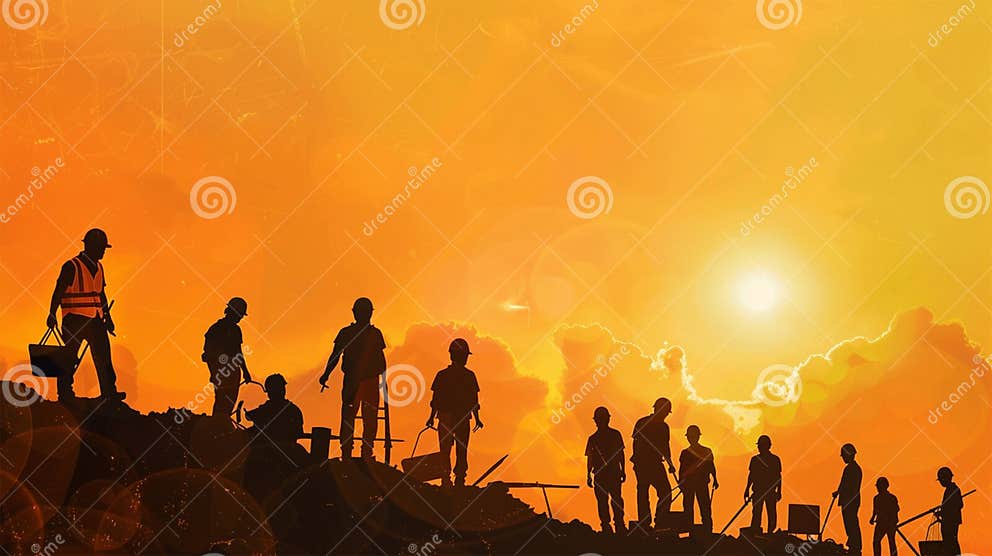 Construction Workers at Sunset, Labor Day and the Importance of Workers ...