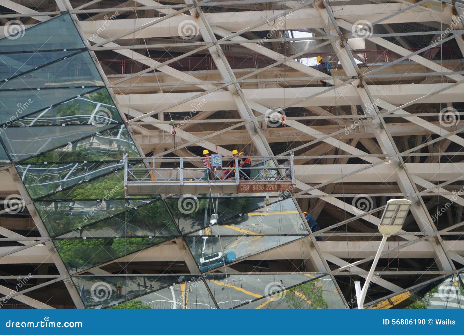 Construction Workers in Tall Buildings Editorial Image - Image of china ...