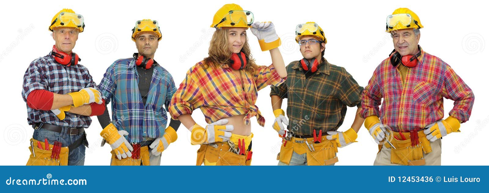 Construction workers team stock photo. Image of develop - 12453436