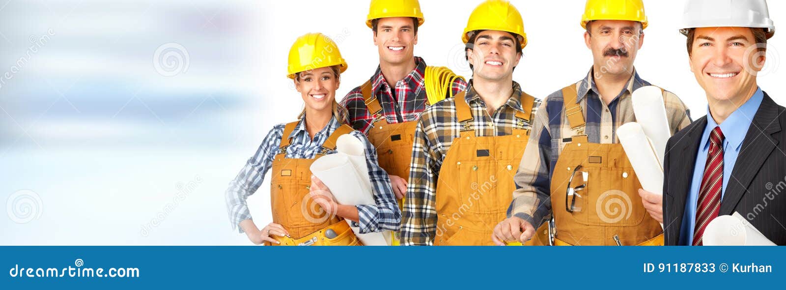 Construction workers team stock image. Image of development - 91187833