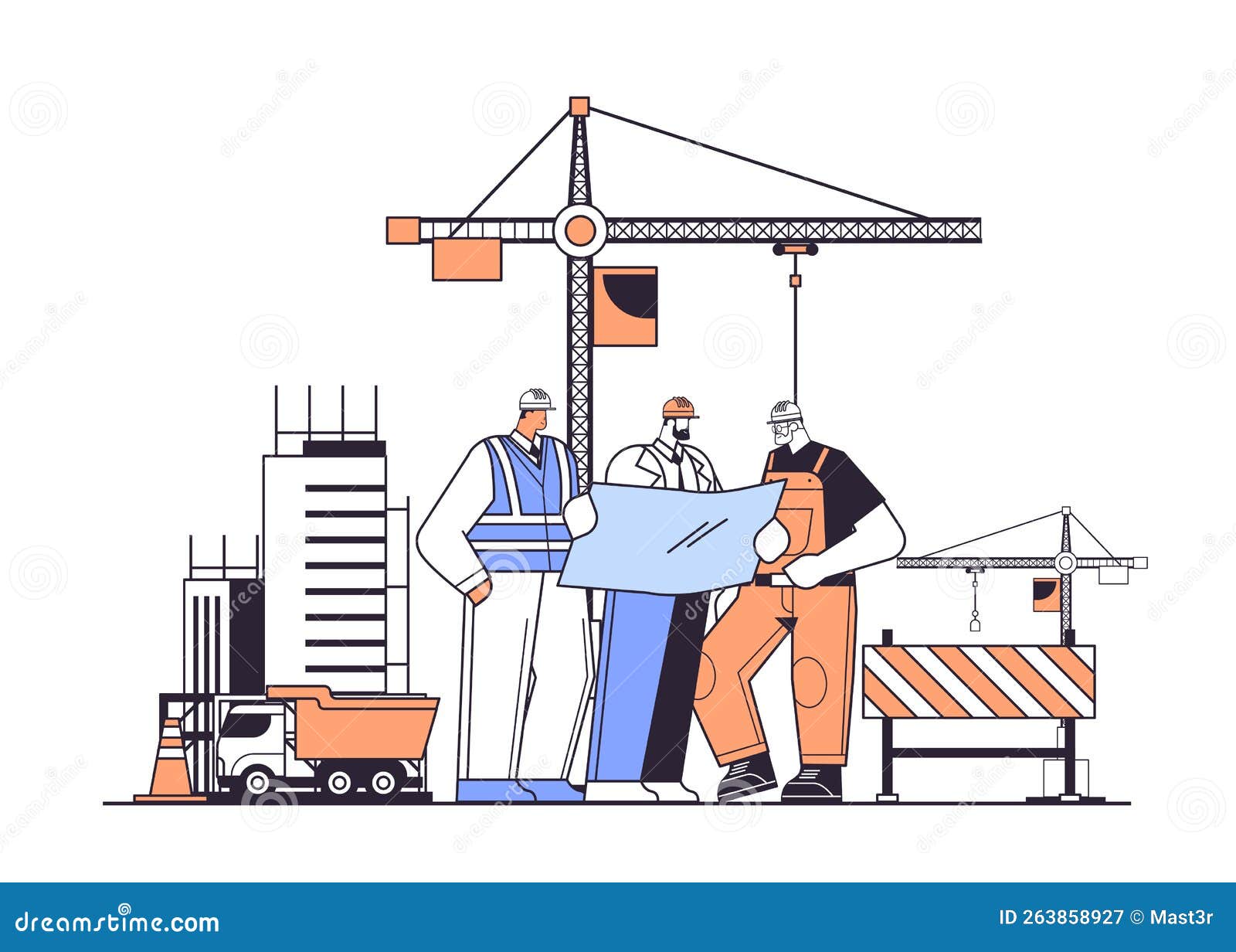 A Group Of Technicians, Installing 5g Network Equipment In A High-tech ...