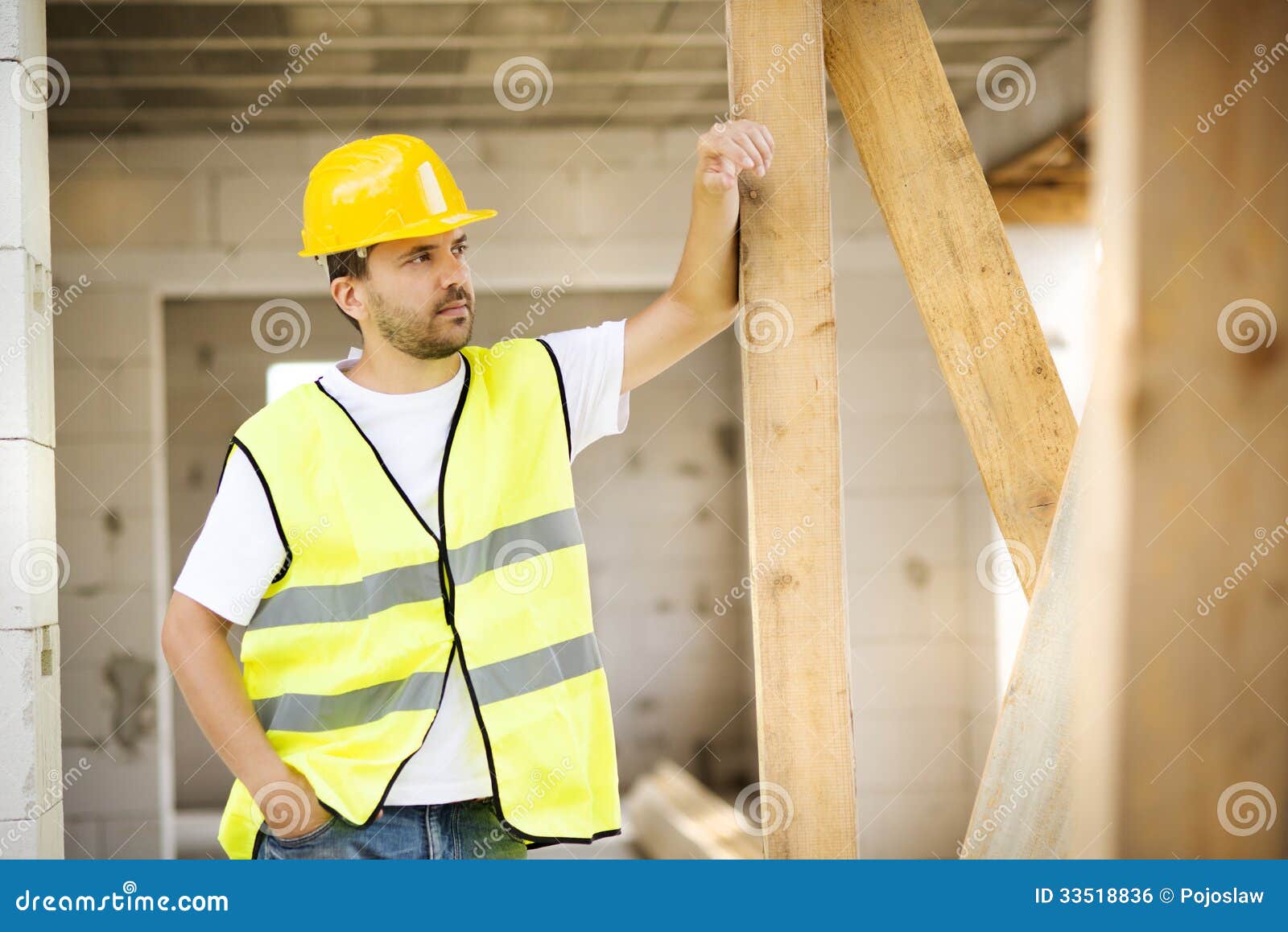 Construction workers stock photo. Image of portrait, foreman - 33518836