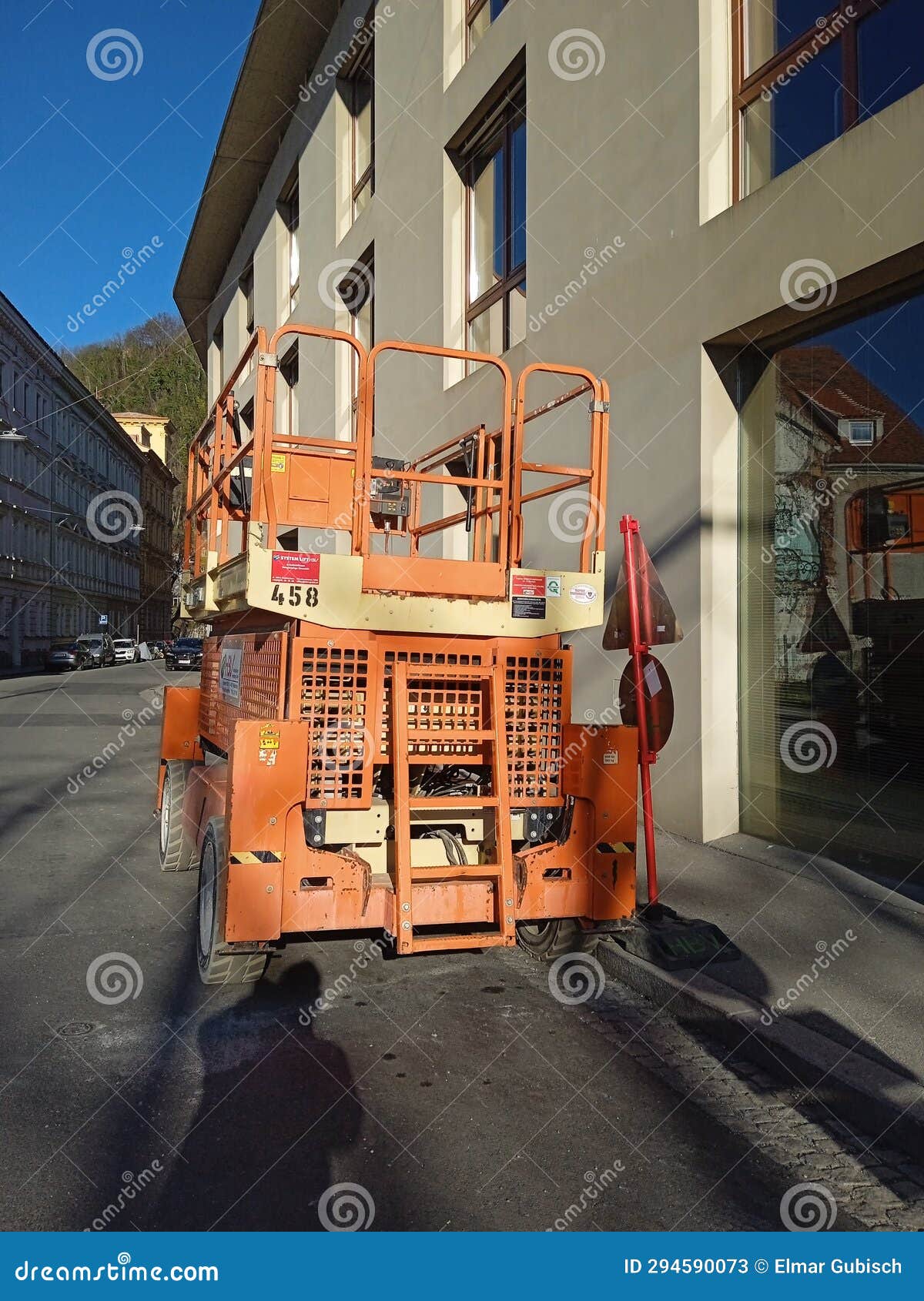 Construction Workers on a Working Platform Editorial Stock Photo ...