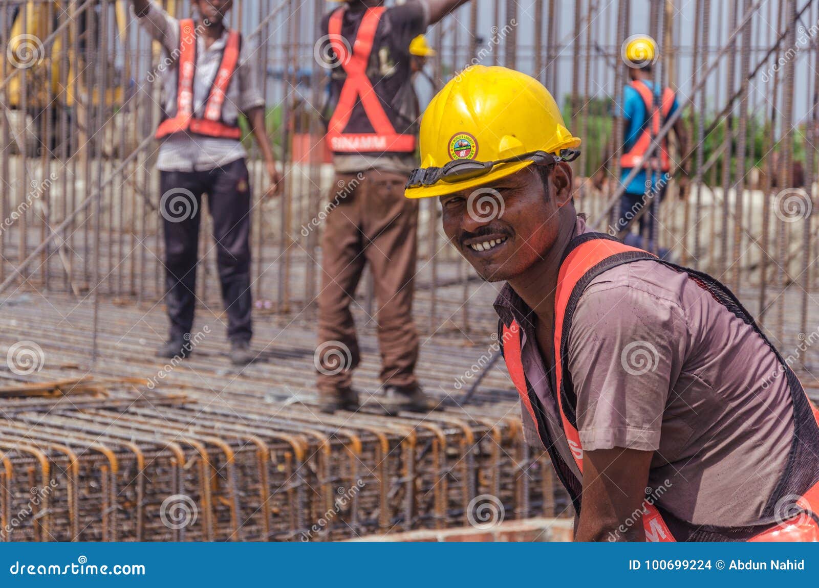 Construction Workers Working Editorial Stock Image - Image of project ...