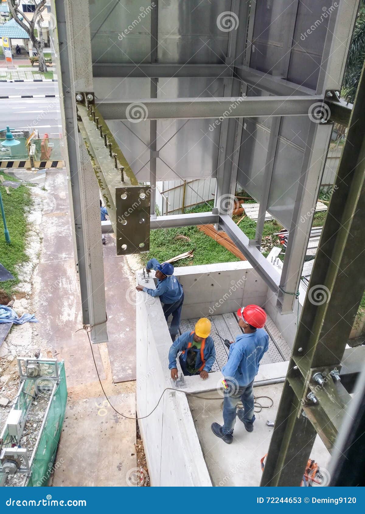 Construction Workers editorial stock photo. Image of asian - 72244653