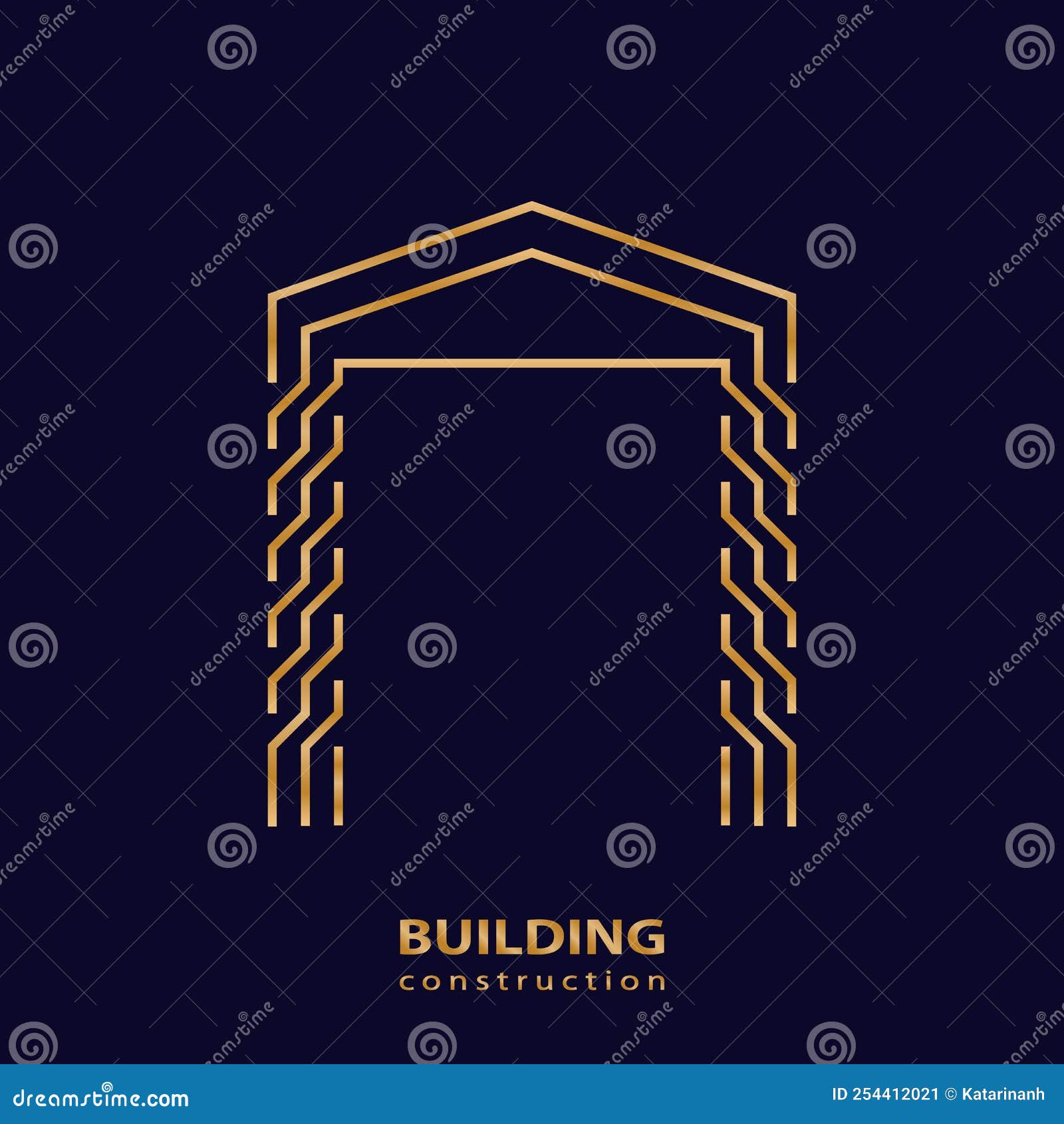Construction Working Industry Concept. Building Construction Logo Stock ...
