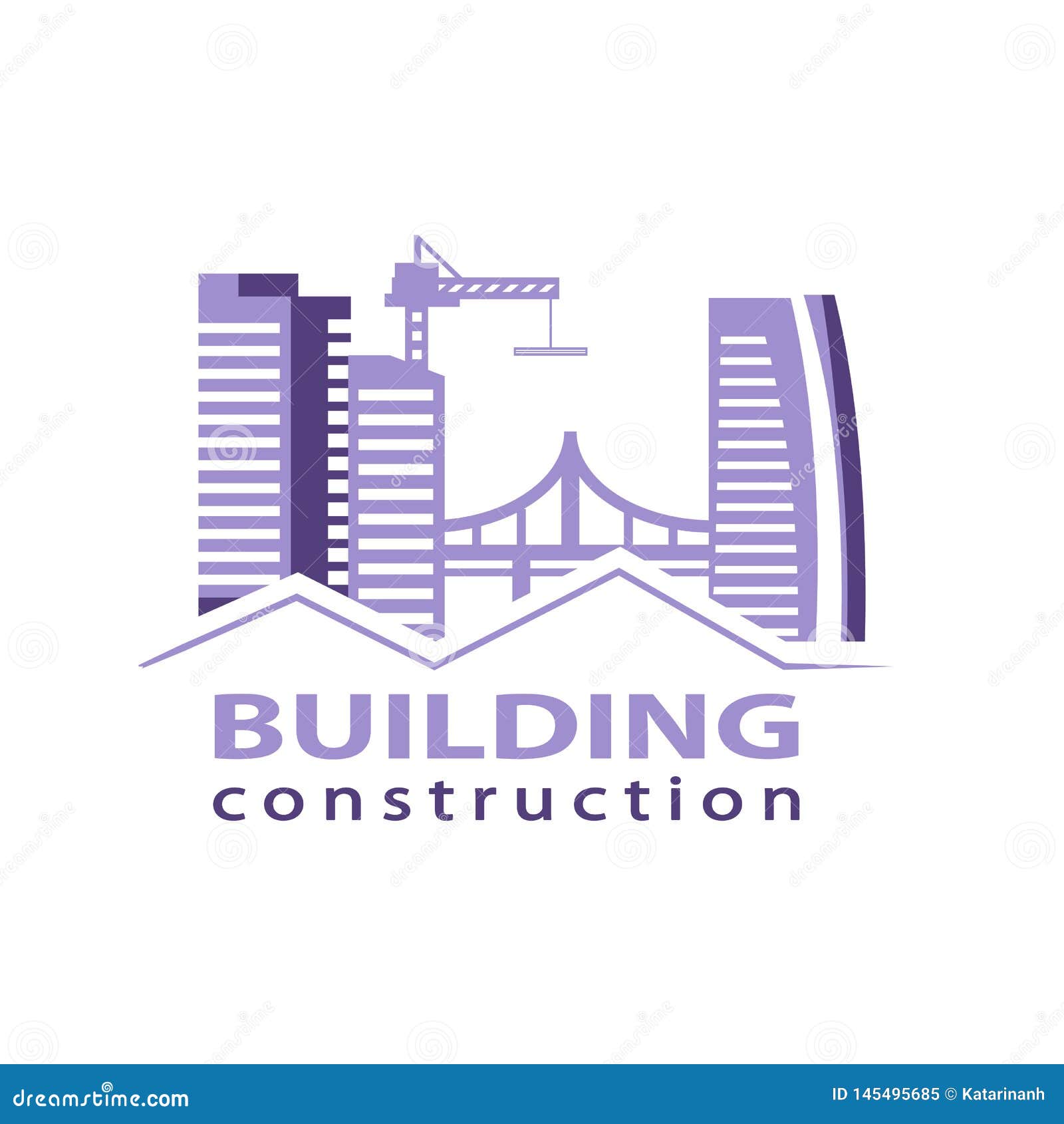 Construction Working Industry Concept. Building Construction Logo in ...