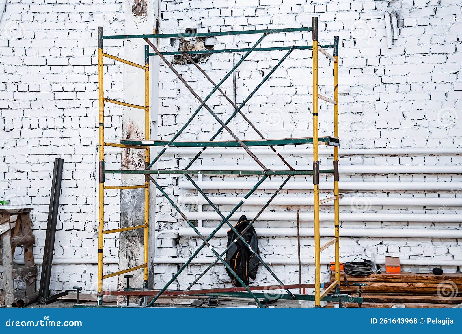 Construction of Working Shop at Factory. Repair of Workroom Stock Photo ...