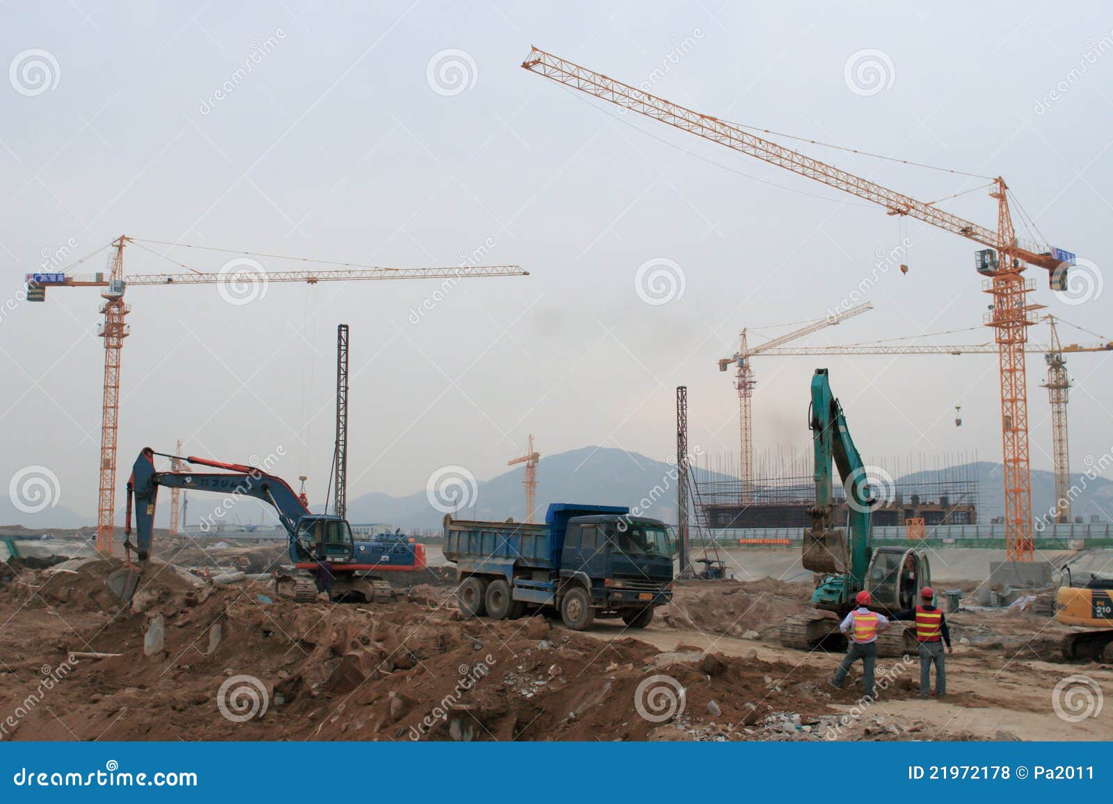 Construction works editorial stock photo. Image of work - 21972178
