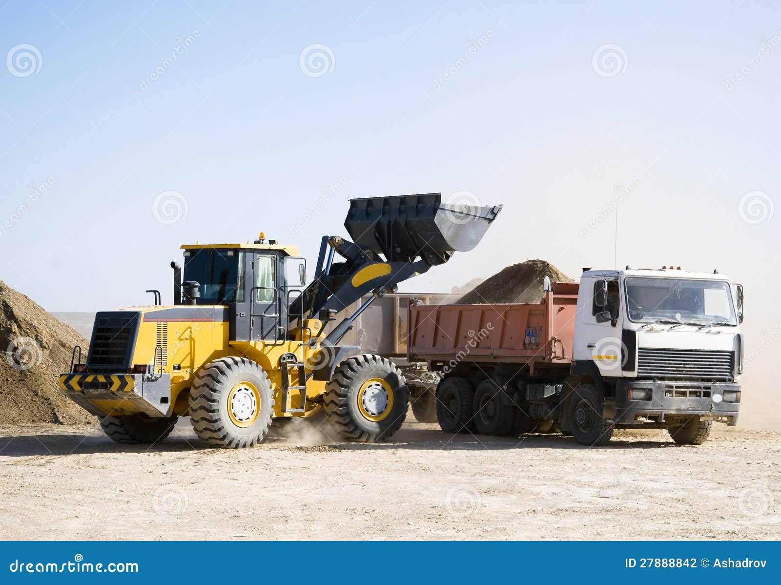 Construction works stock photo. Image of equipment, dump - 27888842
