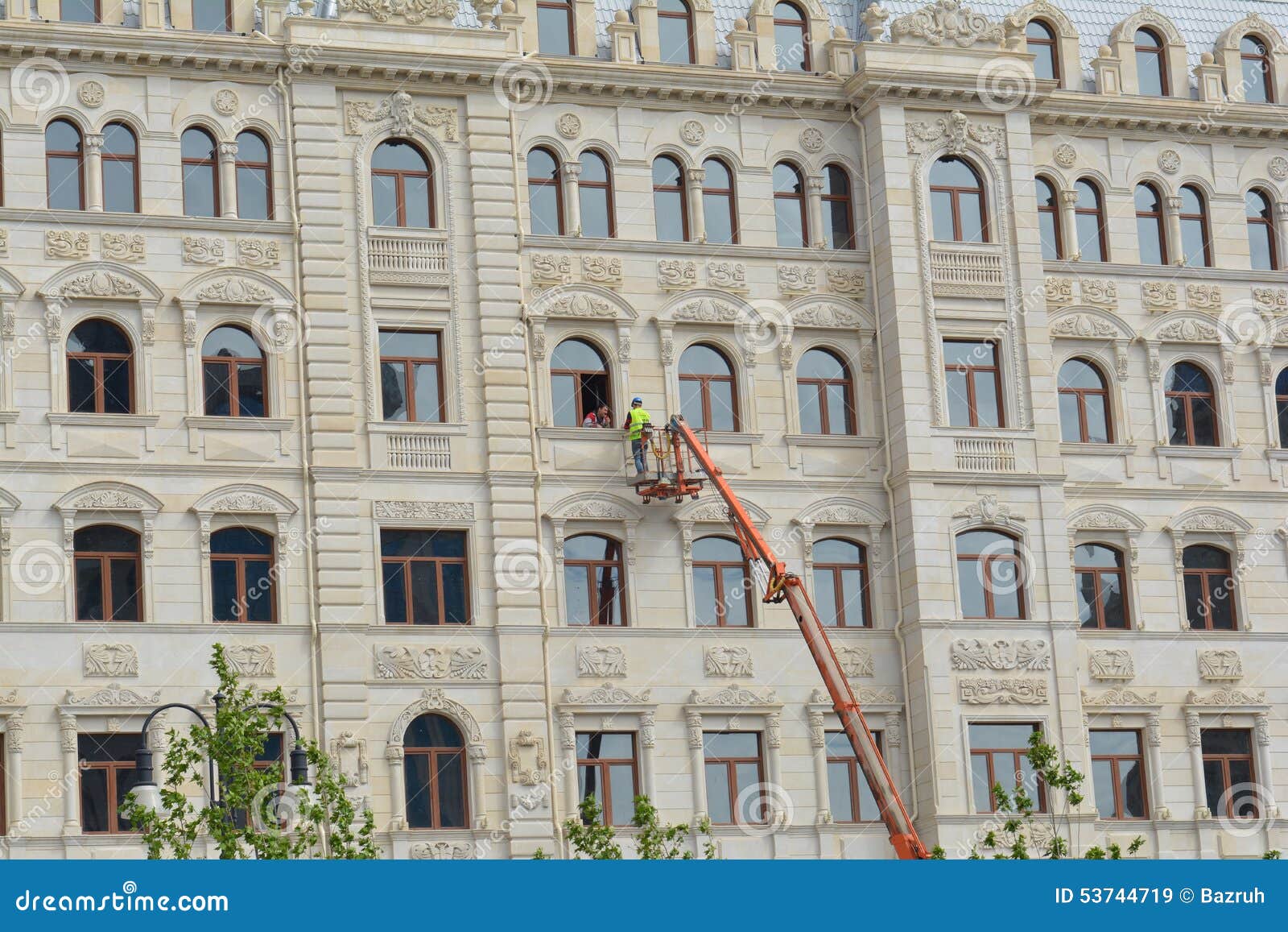 Construction Works on the Building, Facing Editorial Stock Image ...