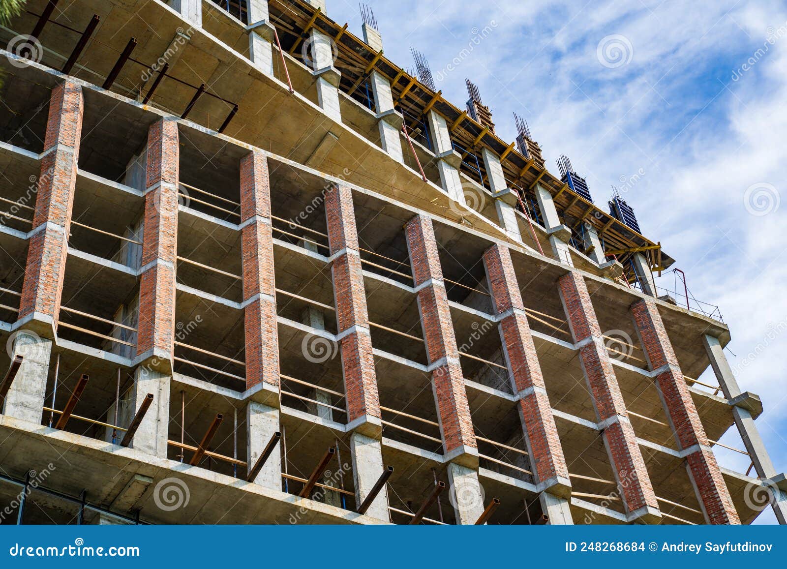 A Construction Works on the Construction Site of a Multi-storey ...