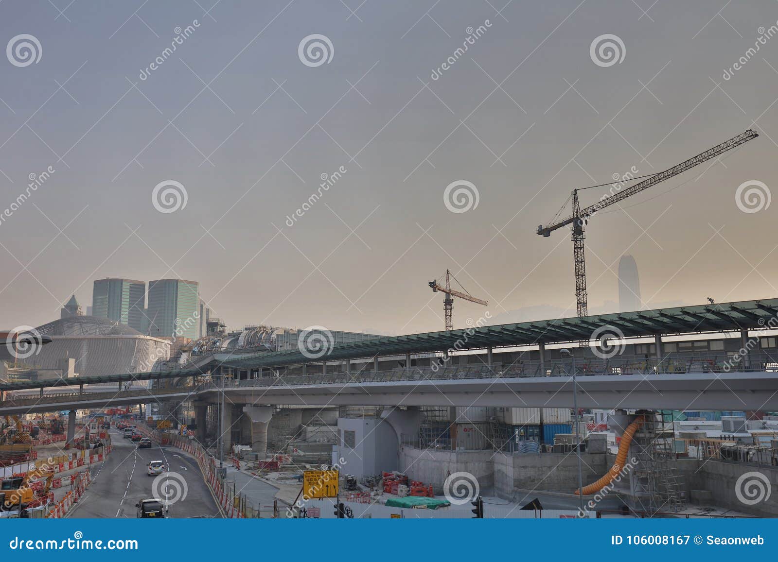 The Construction Works of Hk Express Rail Link Editorial Photography ...
