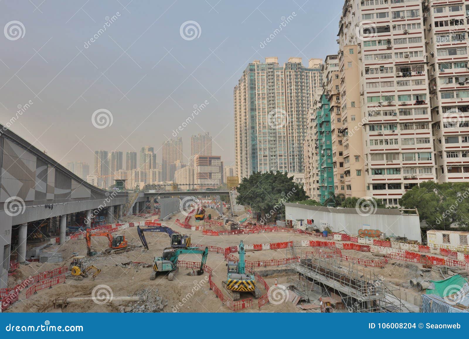 The Construction Works of Hk Express Rail Link Editorial Stock Image ...