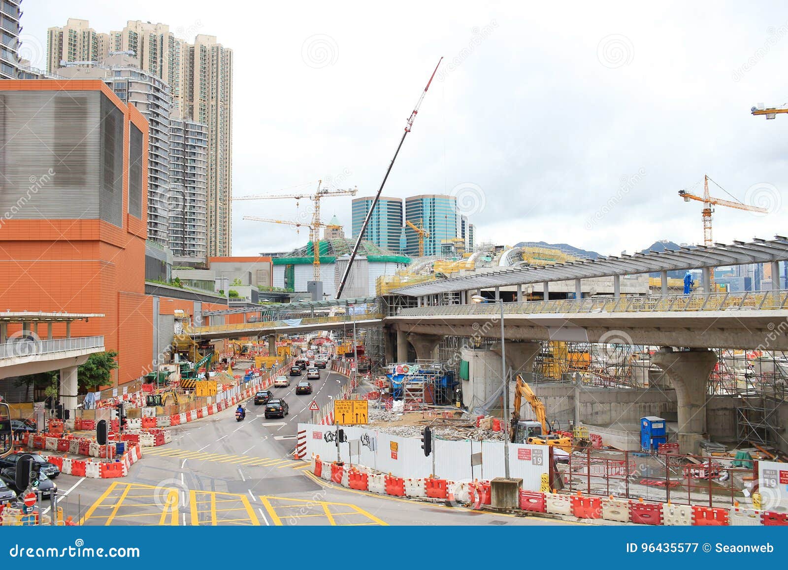 Construction Works of Hk Express Rail Link Editorial Photography ...