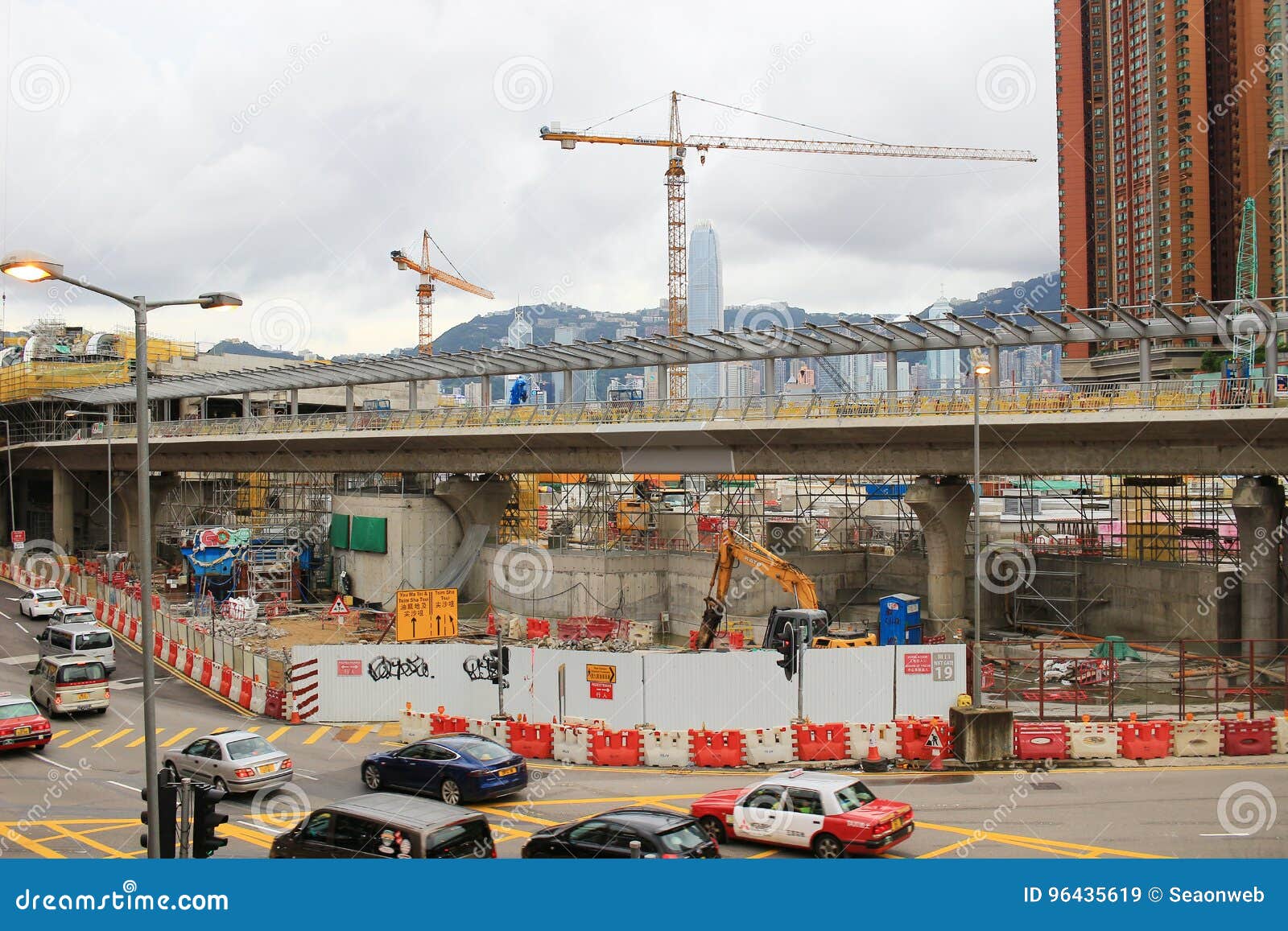 Construction Works of Hk Express Rail Link Editorial Stock Image ...