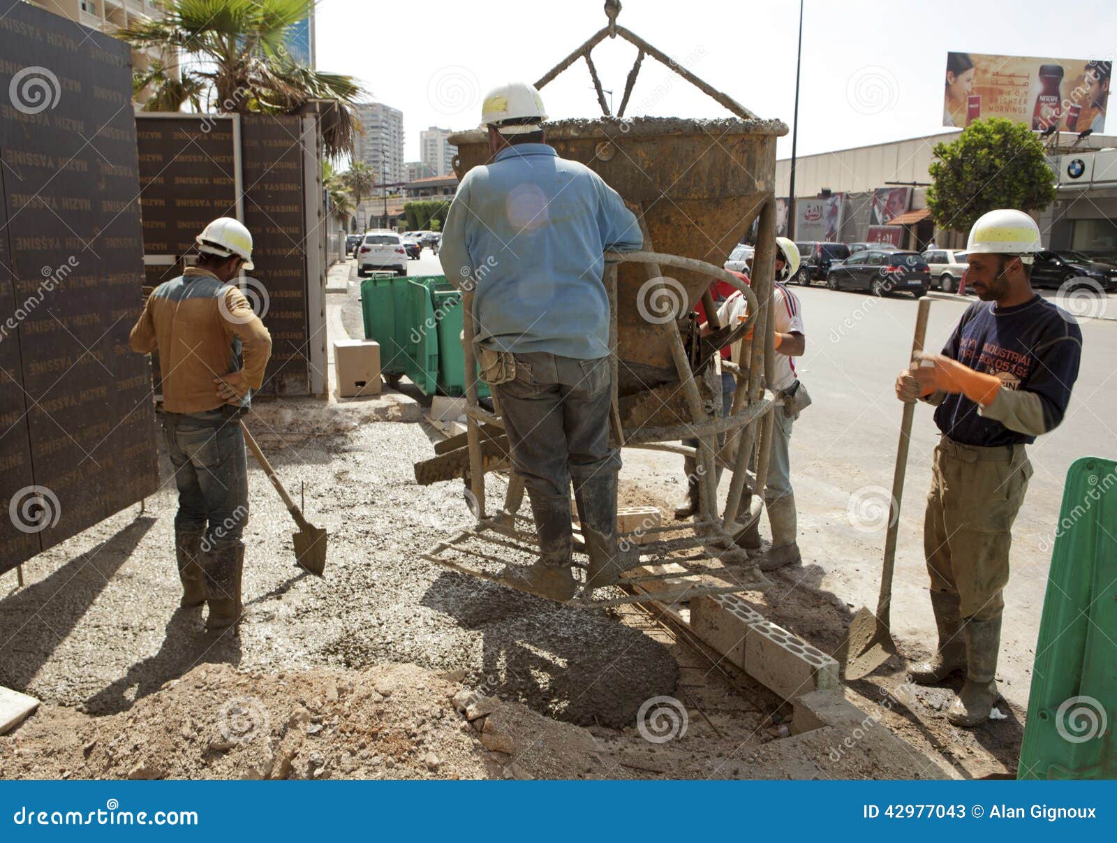 Construction Works, Lebabon Editorial Stock Photo - Image of ...