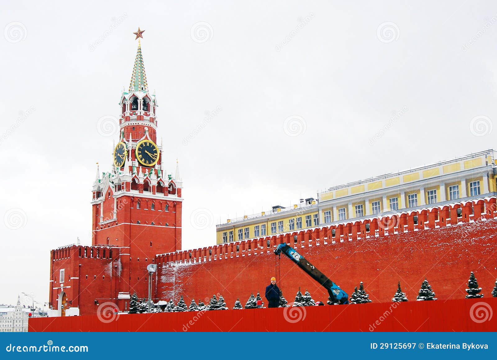 Construction Works on the Red Square. Editorial Photography - Image of ...