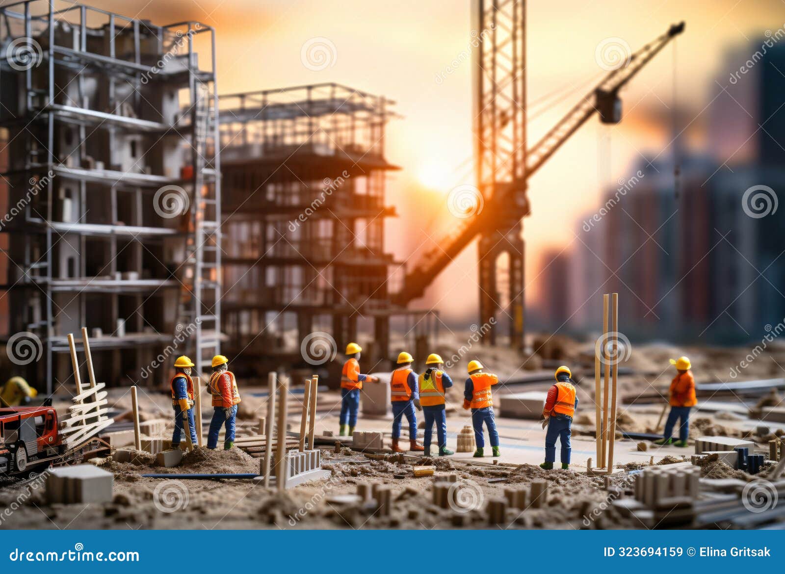 Construction Works, Structural Engineer, Foreman Worker, Stock ...
