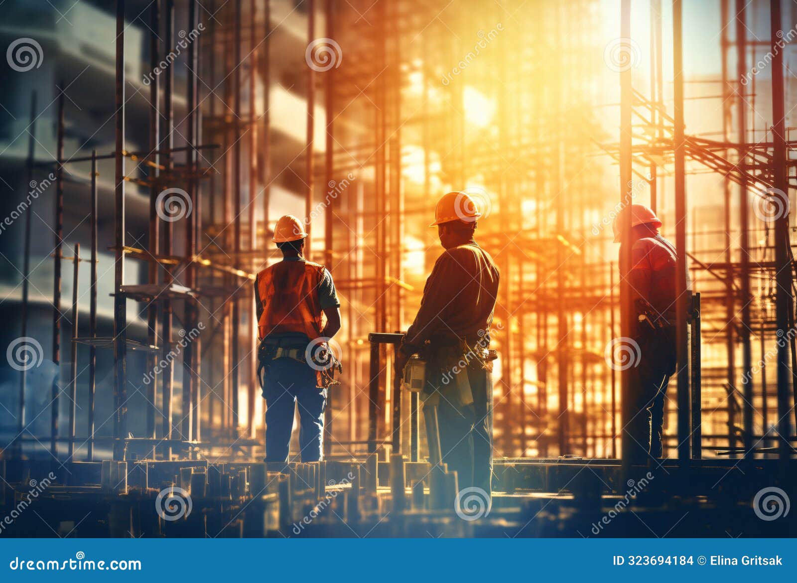 Construction Works, Structural Engineer, Foreman Worker, Stock ...